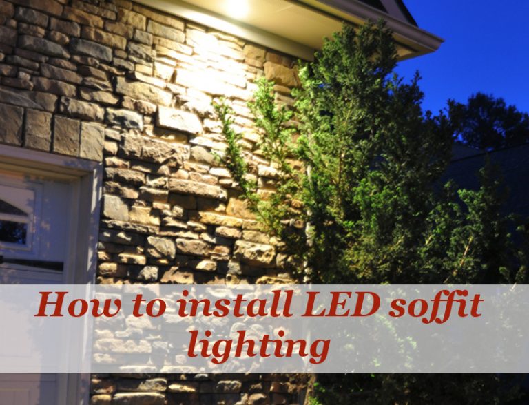 How To Install Led Soffit Lights Under Your Eaves As Security Lighting 247 Home Security